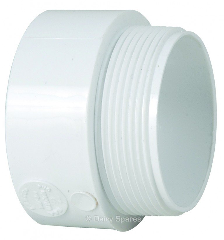 PVC Male BSP to Socket Adaptor (Male Thread/Socket) - 11507 - Dairy Spares
