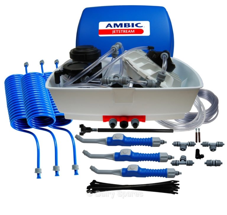 Ambic JetStream™ Teat Spray c/w AJ402 Guns Blue - AJ200 - Dairy Spares