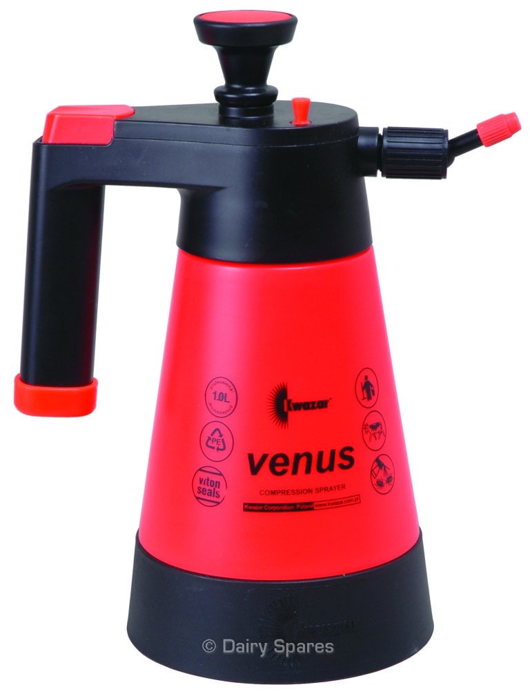 Kwazar® Venus Hand Pump Sprayer Complete MkII 1ltr - SP090 - Dairy Spares